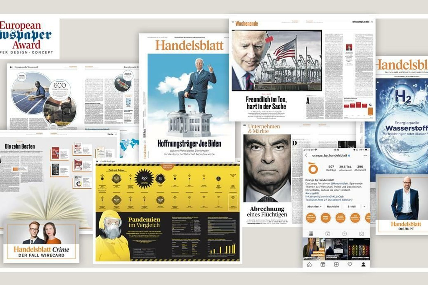 European Newspaper Award: Elf Auszeichnungen für das Handelsblatt