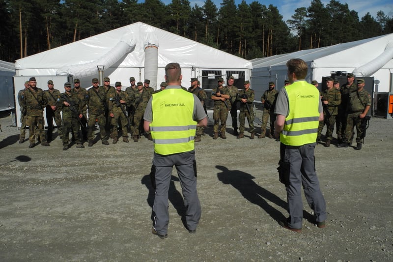 Bundeswehr: Wie Rheinmetall in 14 Tagen mobile Kasernen aufbaut