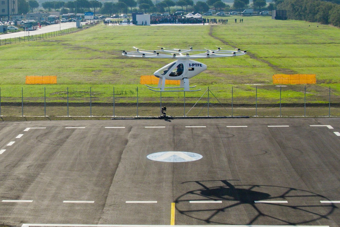 Volocopter: Flugtaxi-Start-up eröffnet vertikalen Landeplatz Vertiport