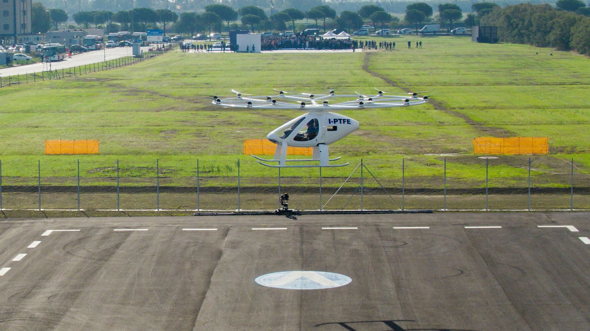Volocopter: Flugtaxi-Start-up eröffnet vertikalen Landeplatz Vertiport