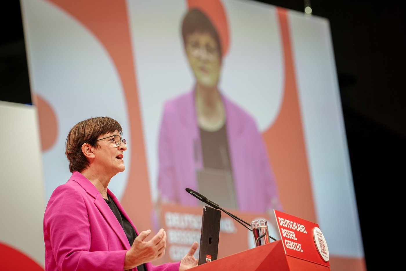 SPD-Parteitag: Saskia Esken attackiert Friedrich Merz