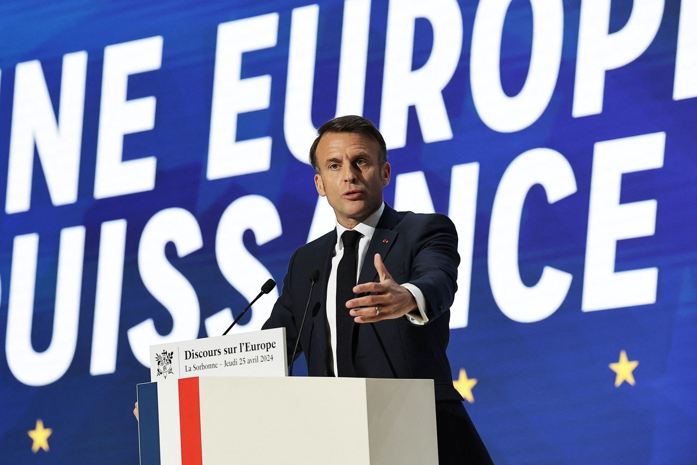 Europa: Macron mahnt Europa zu verstärkter Verteidigung