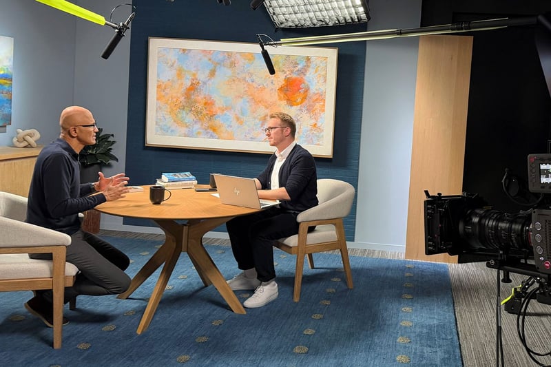 Video: Microsoft-CEO Nadella im Handelsblatt-Interview
