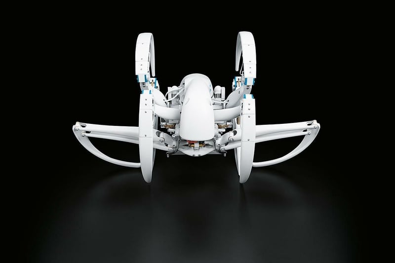 Spinnenroboter Bionic Wheel Bot rollt und läuf