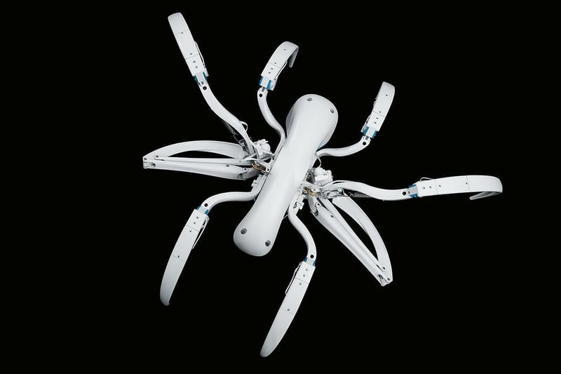 Spinnenroboter Bionic Wheel Bot rollt und läuf