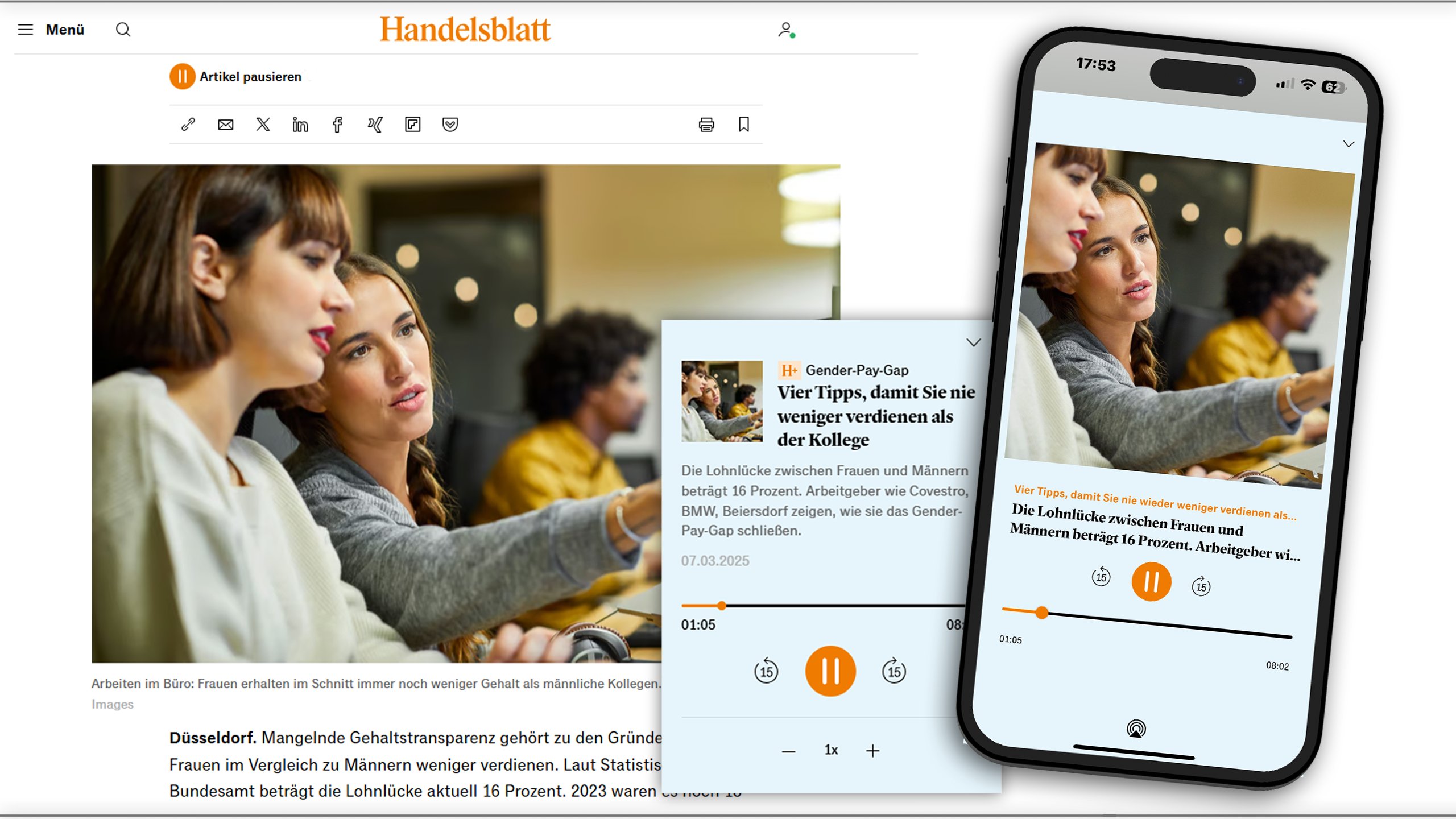 In eigener Sache: Die neue Vorlesefunktion für Handelsblatt-Artikel ist da